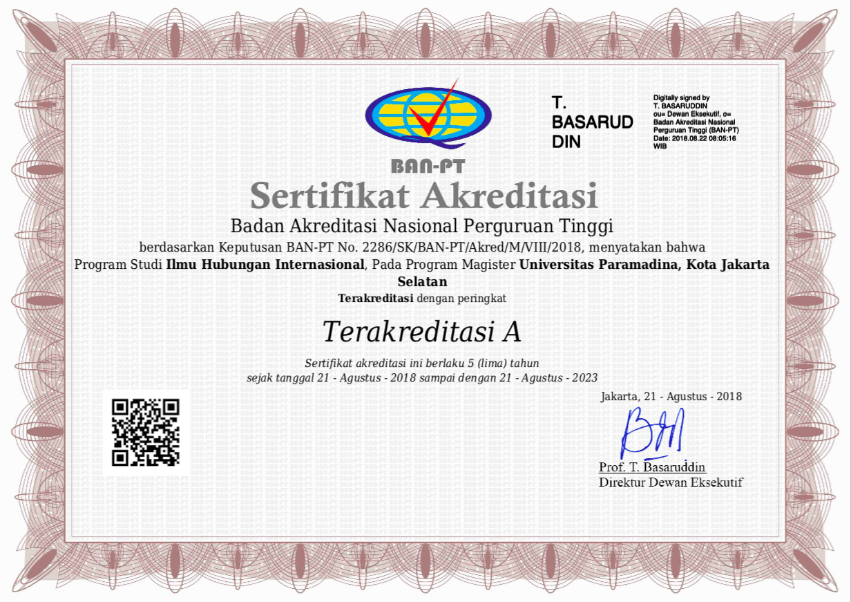 About – Paramadina Graduate School of Diplomacy